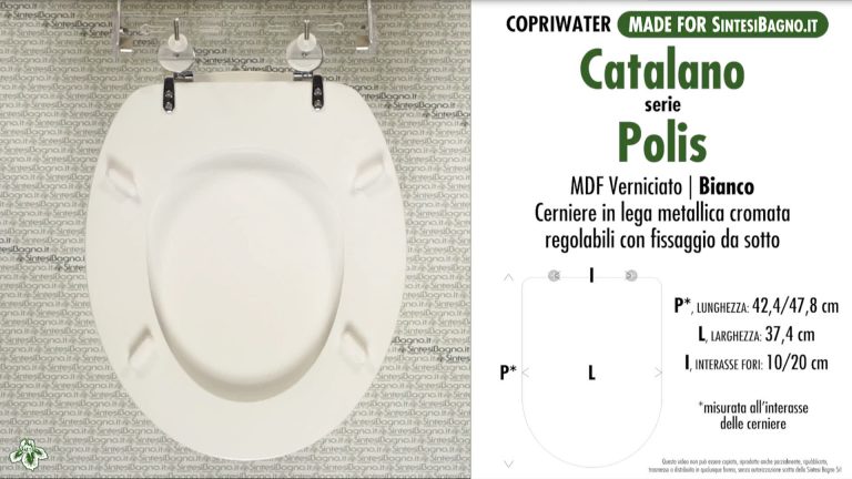 COPRIWATER CATALANO POLIS COME SOSTITUIRLO. POLIS CATALANO. Opzioni per ...